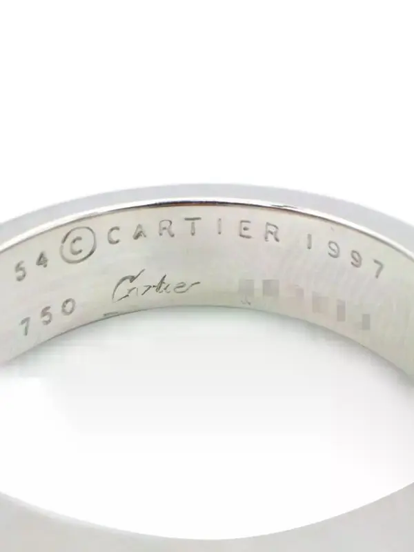 Cartier Tank Ring 18k White Gold Citrine