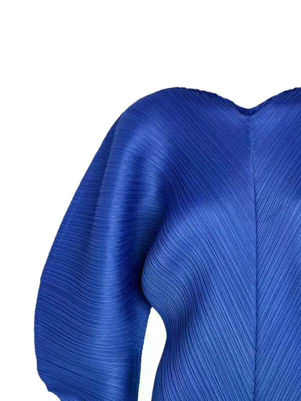 Issey Miyake Pleated Blouse - Blue