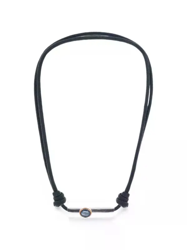 DEZSO Aquamarine Beaded Necklace - Pink