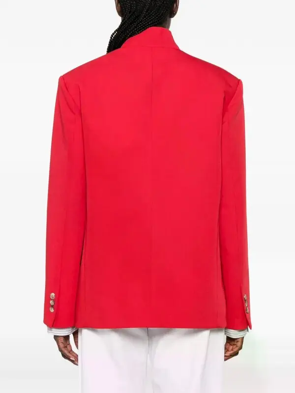 VICOLO Single-button High-neck Blazer