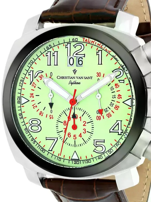 CHRISTIAN VAN SANT Grand Python Chronograph Watch - Green