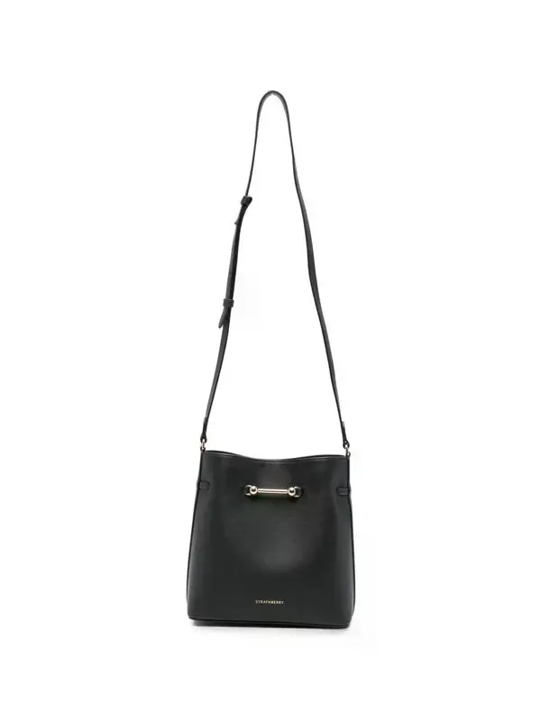Strathberry Corda Bucket Leather Tote Bag - Black