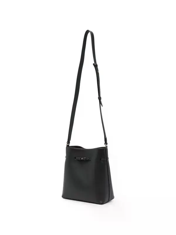 Strathberry Corda Bucket Leather Tote Bag - Black