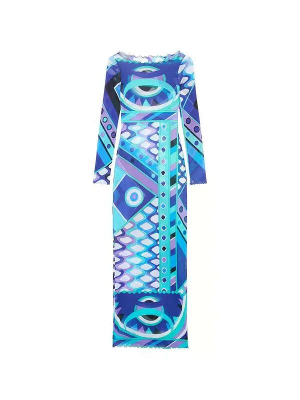 Emilio Pucci Vivara-print Tulle Dress