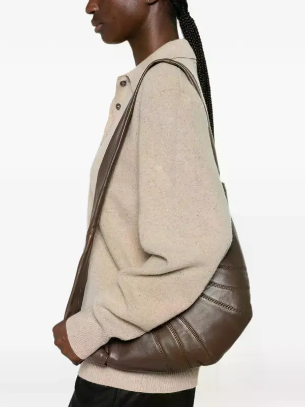 LEMAIRE Small Croissant Shoulder Bag - Brown