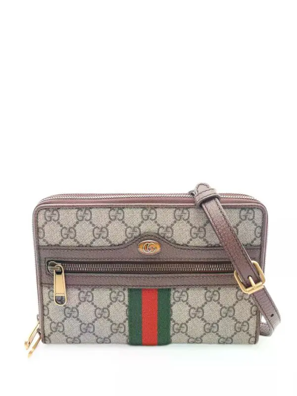 Gucci Ophidia Gg Supreme Shoulder Bag - Brown