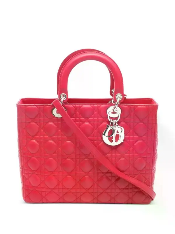 Dior Large Lady Tote Bag - Pink