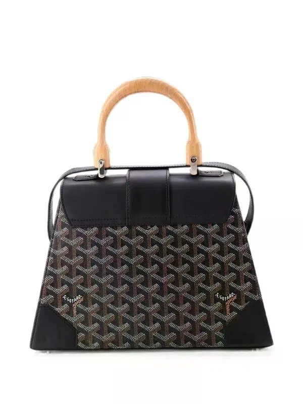 Goyard Saigon Top Handle Bag Coated Canvas With Leather Pm Satchel