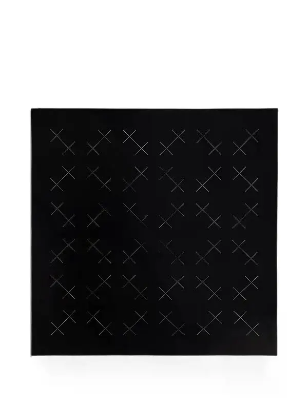 HELIOT EMIL Perforated-logo Scarf - Black