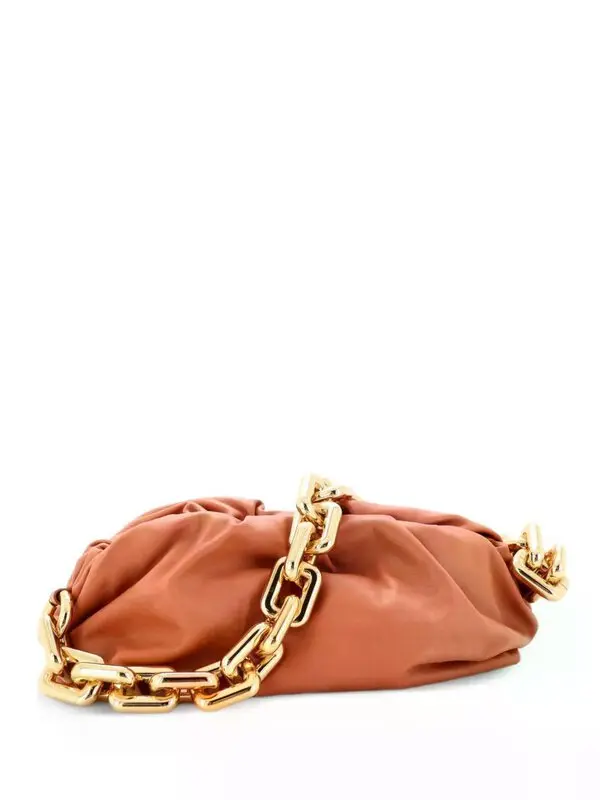 Bottega Veneta The Chain Pouch Leather Shoulder Bag - Brown