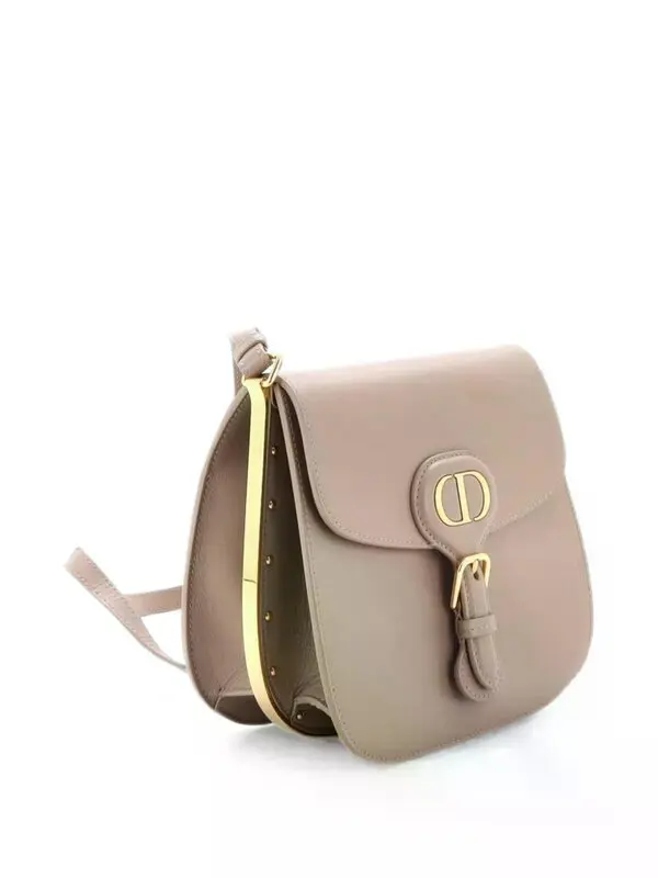 Dior Bobby Frame Flap Bag Leather Medium Crossbody Bag