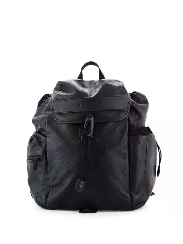 LOUIS VUITTON Discovery Monogram Shadow Leather Backpack - Black