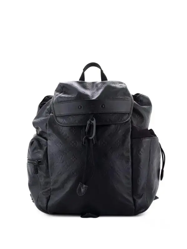 LOUIS VUITTON Monogram Shadow Leather Backpack - Black