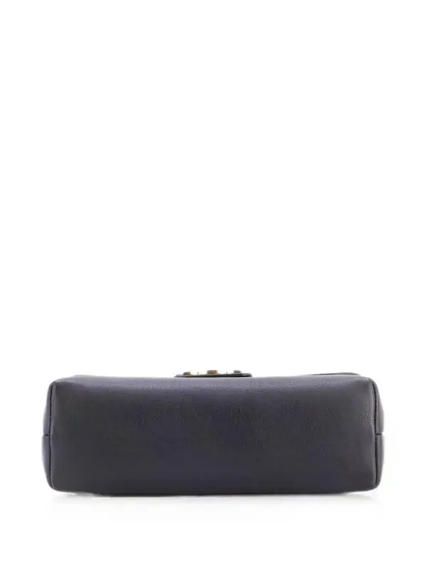 Celine Victoire Flap Leather Shoulder Bag - Black