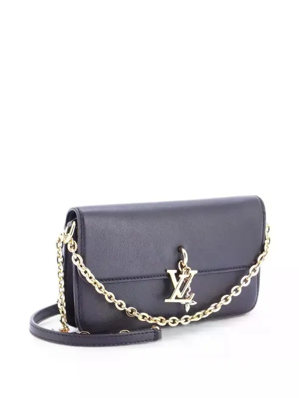 LOUIS VUITTON Bloom Wallet On Chain Leather Crossbody Bag