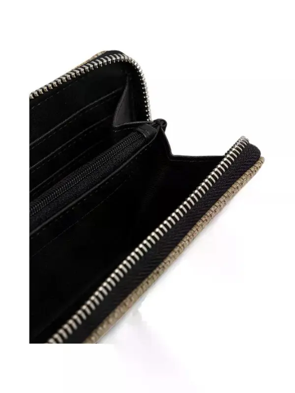 Moschino Logo-embroidered Woven Wallet