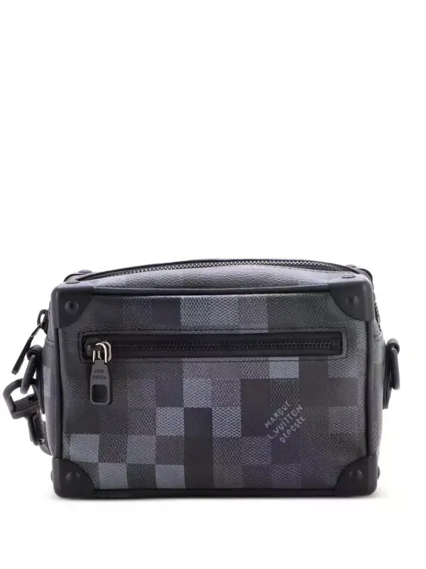LOUIS VUITTON Soft Trunk Bag Damoflage Canvas Mini Crossbody Bag - Black