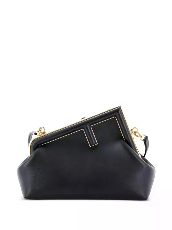 Fendi Leather Clutch Bag - Black