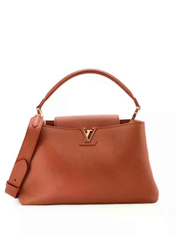 LOUIS VUITTON Capucines Souple Bag Leather Mm Shoulder Bag - Brown