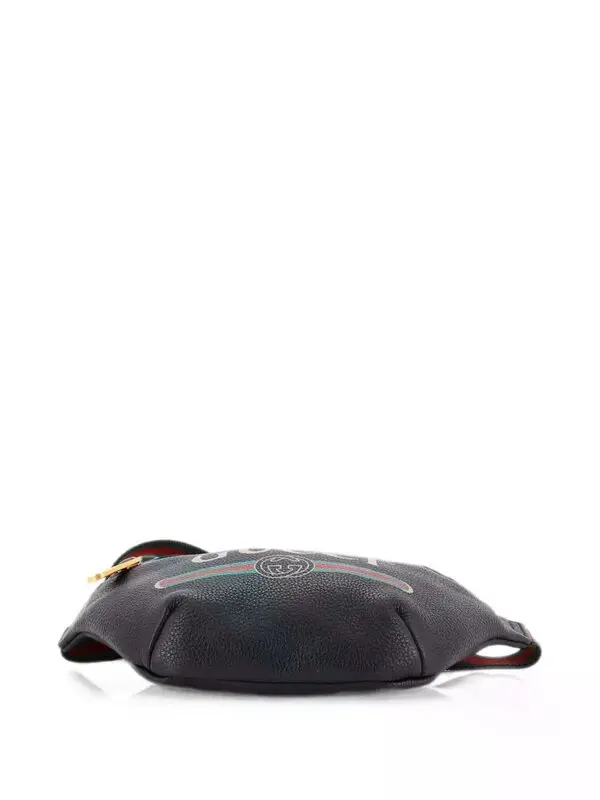 Gucci Logo Printed Leather Small Belt Bag