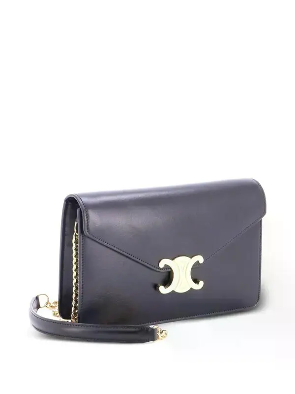 Celine Margo Triomphe Wallet On Chain Leather Crossbody Bag