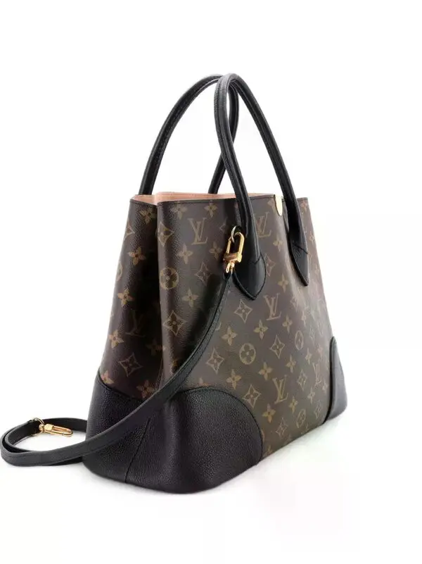 LOUIS VUITTON Flandrin Handbag Monogram Canvas And Leather Tote Bag - Black