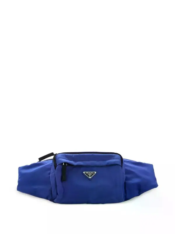 Prada Nylon Belt Bag - Blue