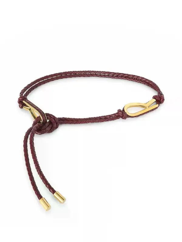 RETORI Braided Knot Leather Belt - Red