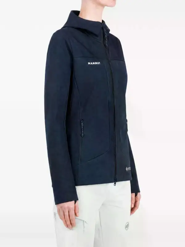 MAMMUT Logo-print Hooded Jacket - Blue