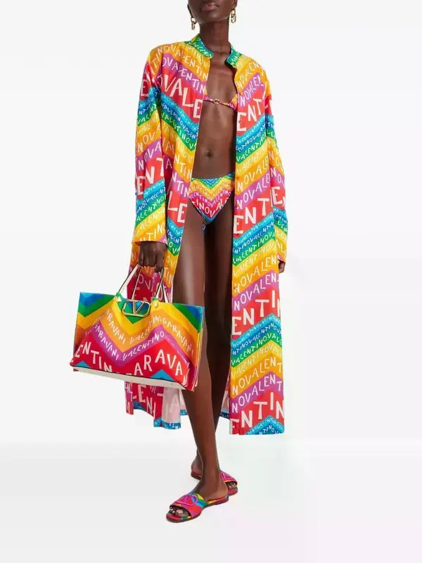 Valentino Garavani Vlogo Escape Chevron Tote Bag