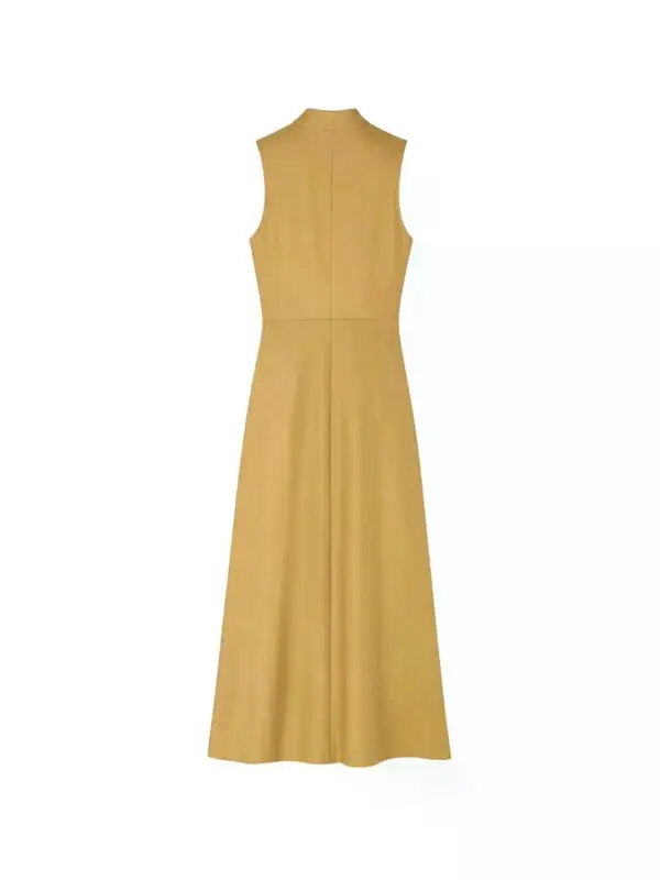 RETORI Retrochain Detail Wrap Midi Dress - Neutrals