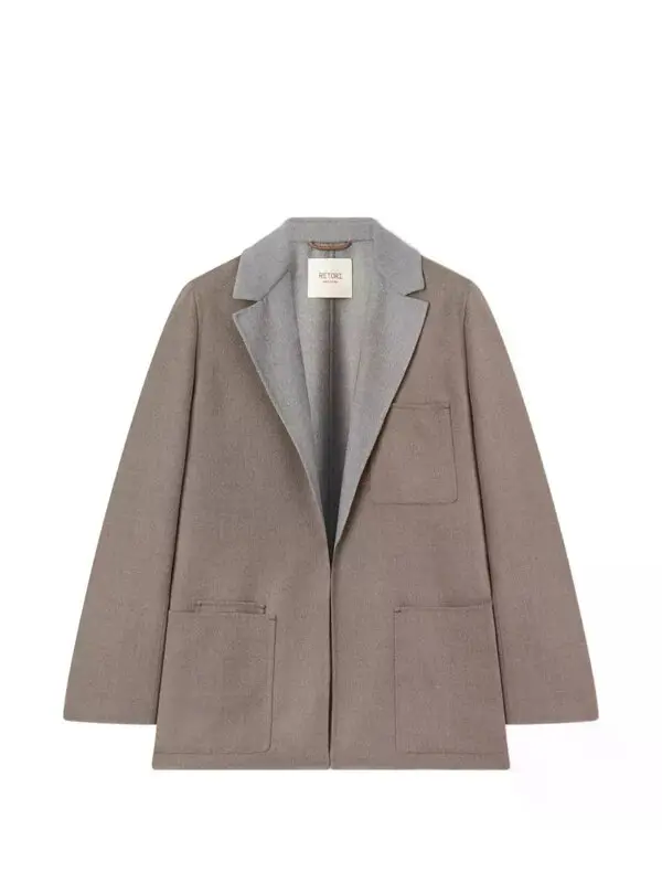 RETORI Bicolour Wool Blazer - Brown