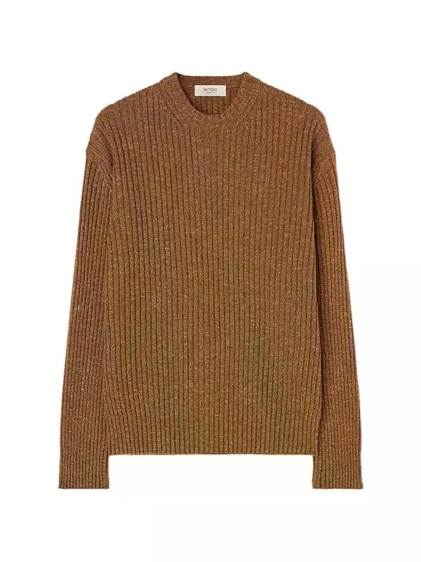RETORI Ribbed-knit Crew-neck Sweater
