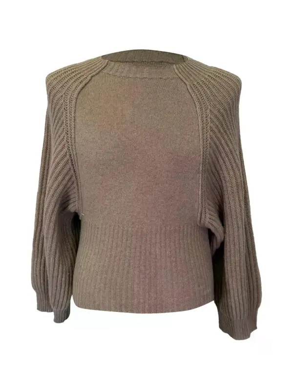Stella McCartney Balloon Sleeve Knitted Sweater - Neutrals
