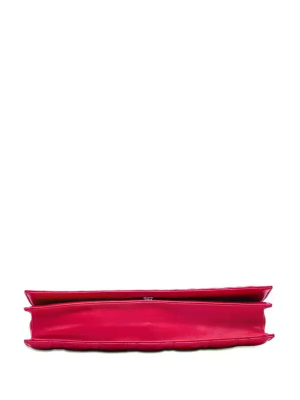 Dior Lambskin Cannage Lady Chain Convertible Clutch Crossbody Bag - Red
