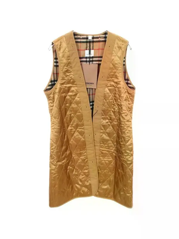 Burberry Nova Check Quilted Gilet - Neutrals