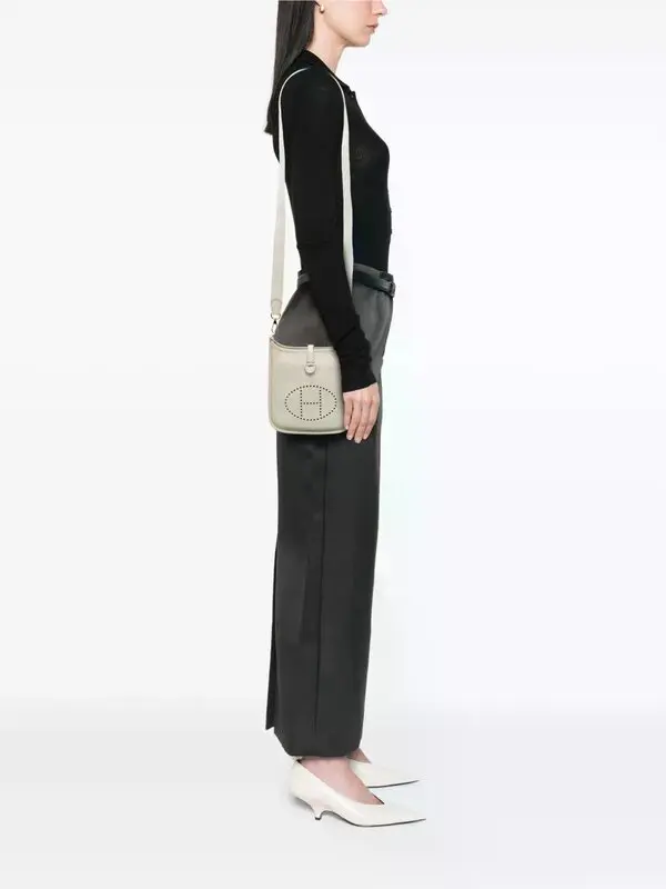 Hermès Clemence Evelyne I Tpm 16 Crossbody Bag - Grey