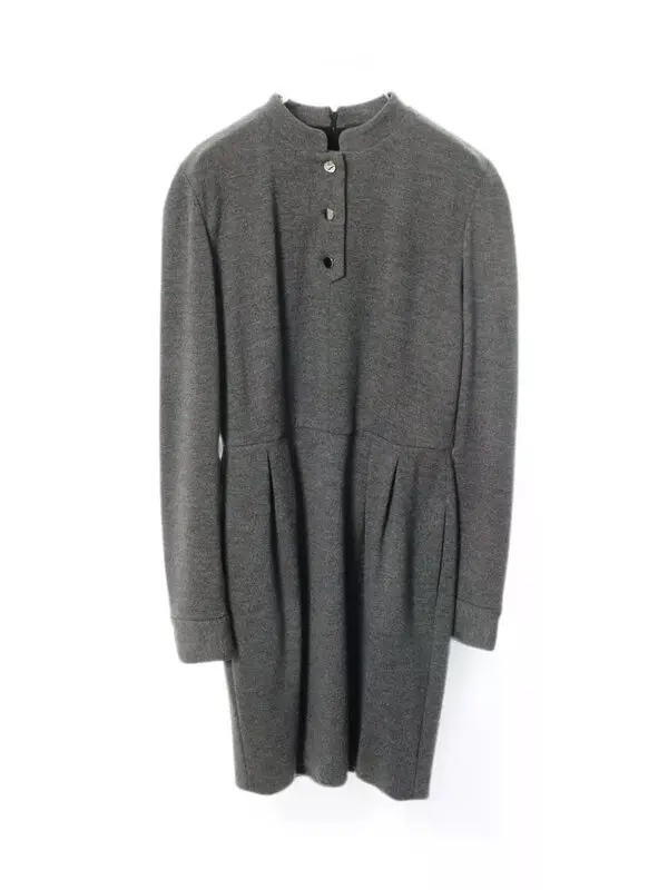 Gucci 2010s Long-sleeve Mini Dress - Grey