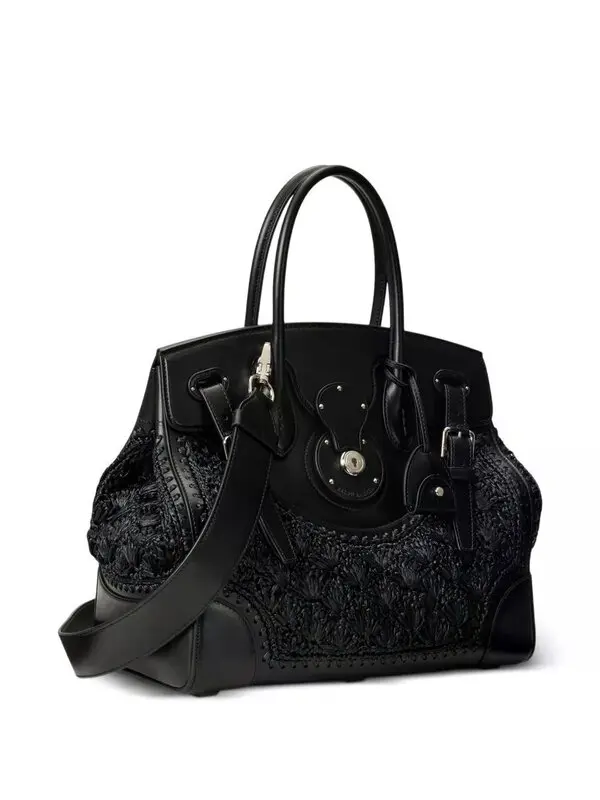 Ralph Lauren Soft Ricky 33 Braided Tote Bag