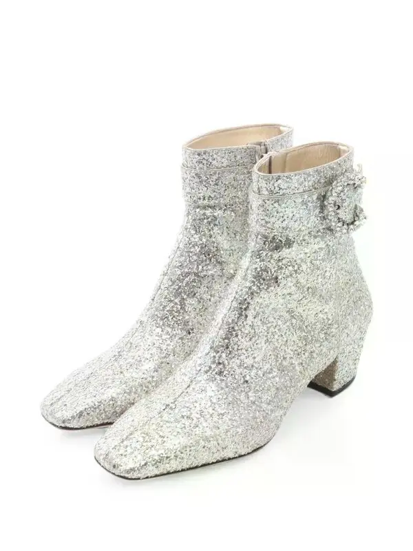 JIMMY CHOO Myan Ankle Boots - Silver