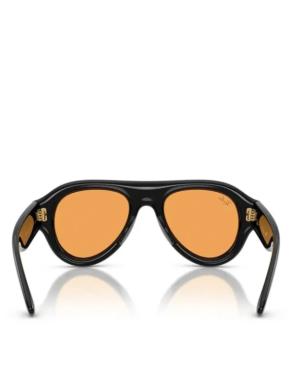 Ray-ban Pilot Puffer A$ap Rocky Aviator Sunglasses, 50mm