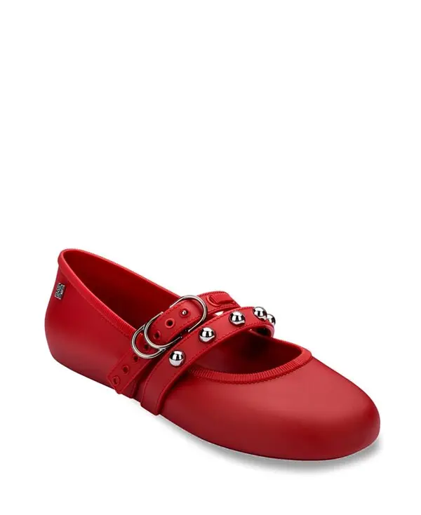 Melissa Soft Studs Ballerinas - Red