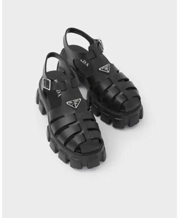 Prada Monolith Rubber Sandals
