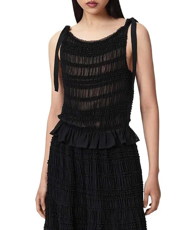 ALLSAINTS Lotus Top - Black