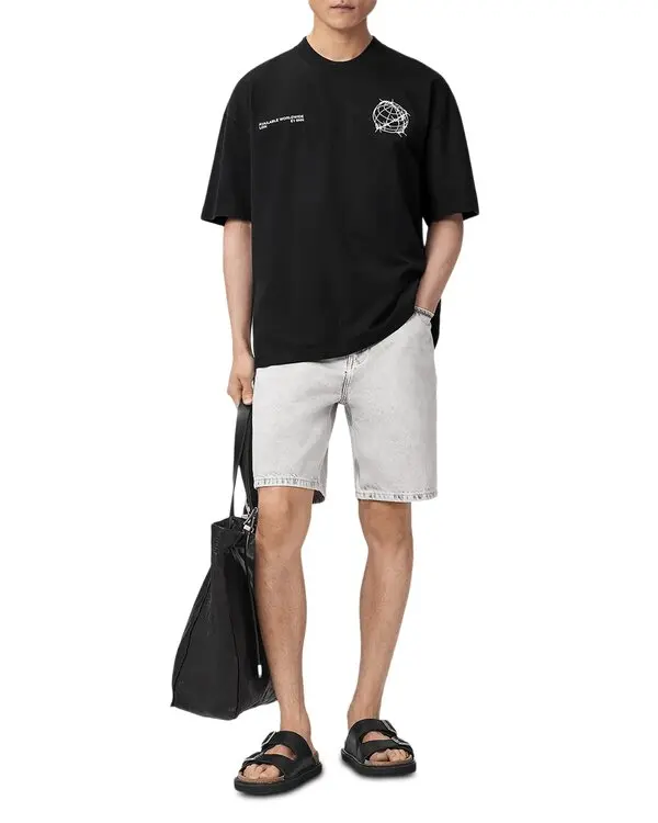 ALLSAINTS Caller Rock And Roll Logo Graphic T-shirt - Washed Black