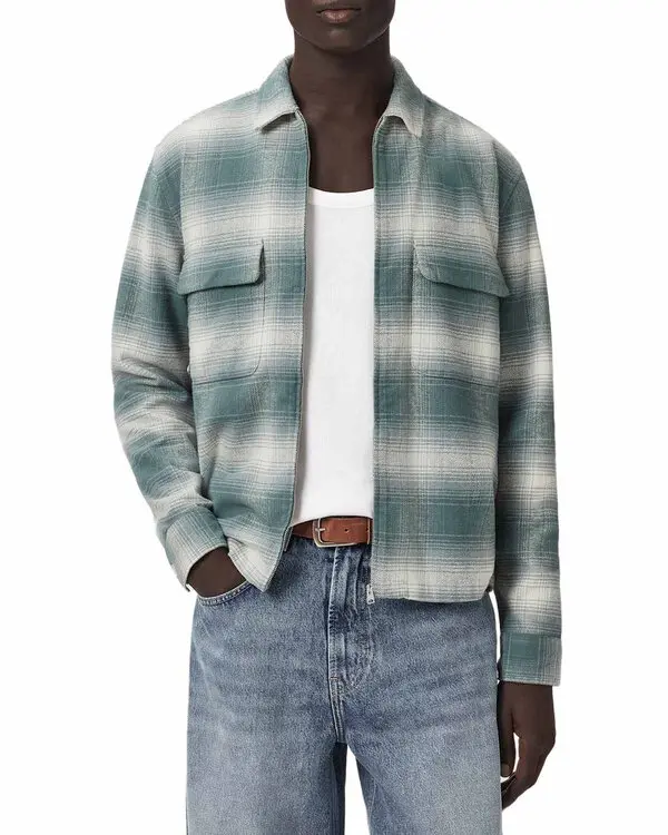 ALLSAINTS Polanco Flap Pocket Check Shirt