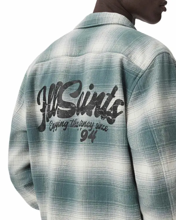 ALLSAINTS Polanco Flap Pocket Check Shirt