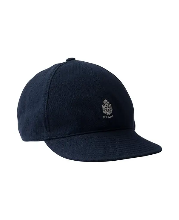 Prada Old Pique Baseball Cap - Blue