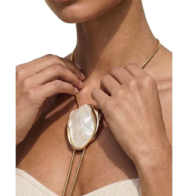Ettika Stone Statement Bolo Necklace, 31