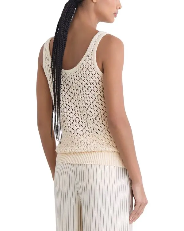 REISS Open Stitch Vest
